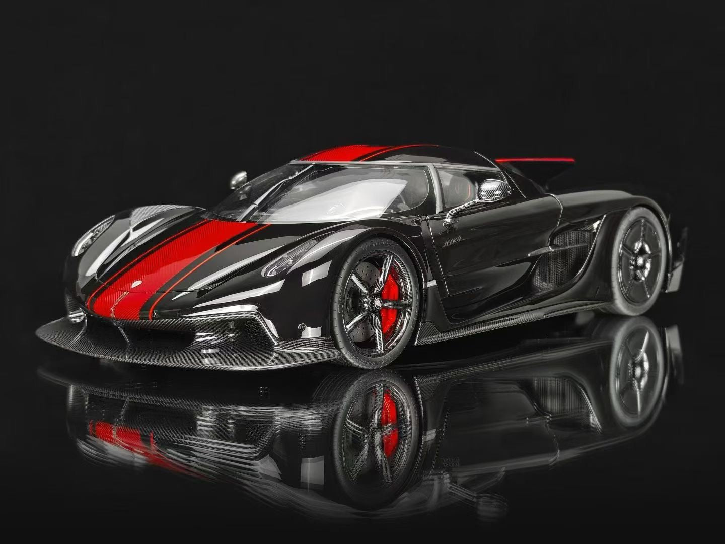 Frontiart 1/18 Koenigsegg Jesko Absolute Edition Jet Black, – 7Model